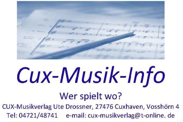 Aktuelles vom Cux-Musikverlag über Musik
